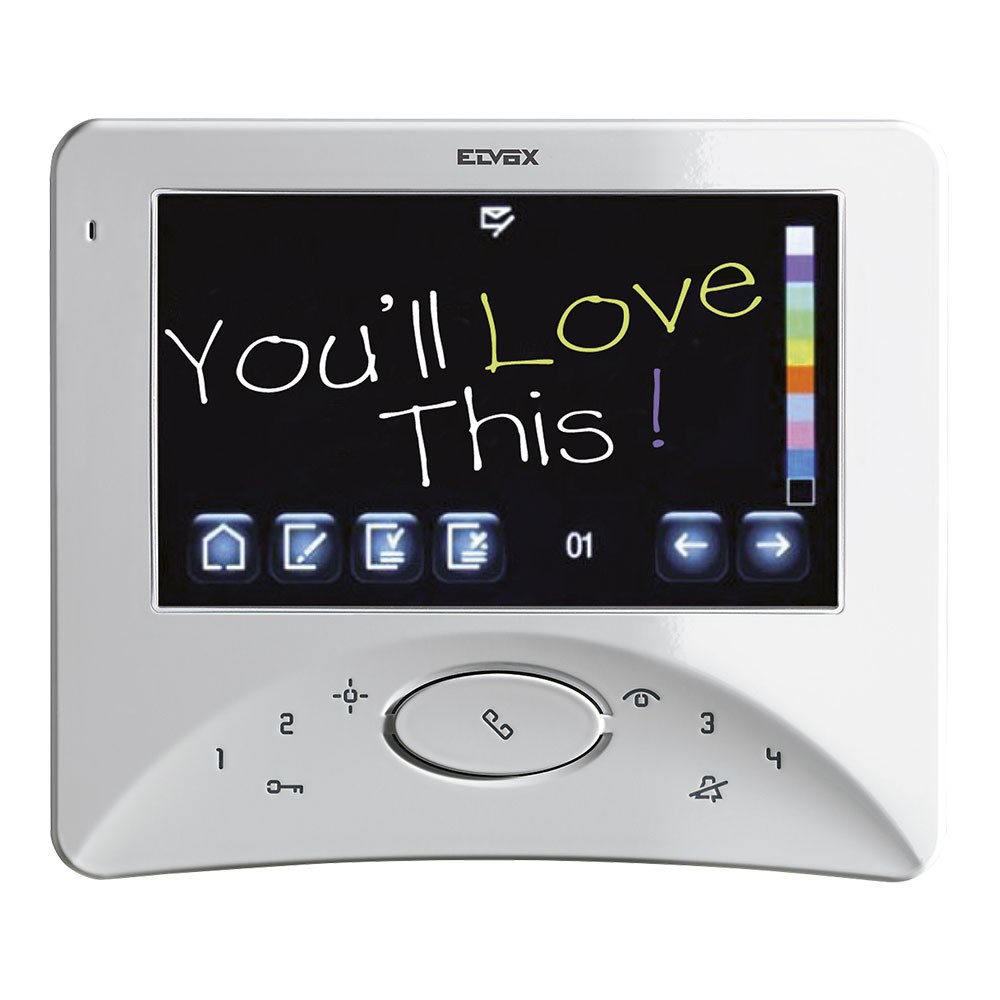 Elvox 7300 Series 'Touch' Wide Screen Open Voice Video Door Entry ...