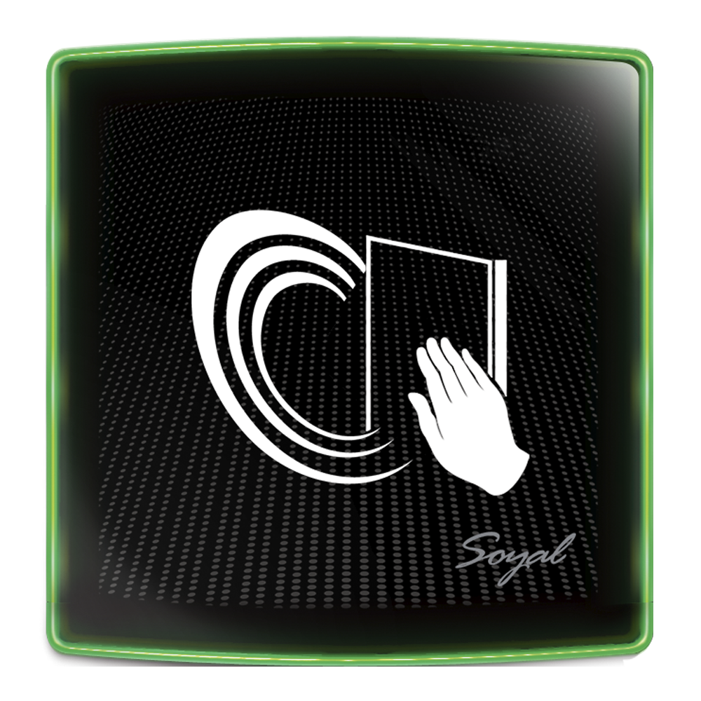 Soyal AR-888PBI Capacitive Press-to-Exit Button | Raytel Security Systems