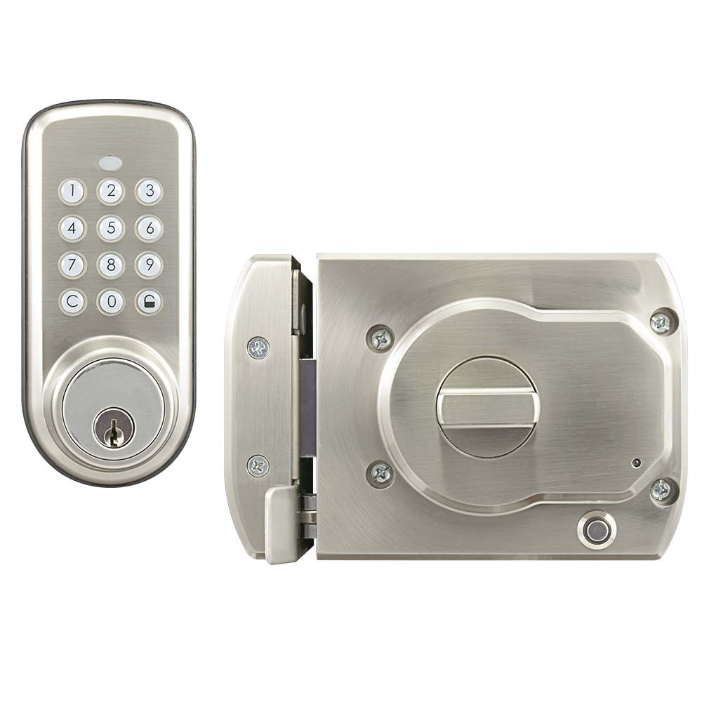BT-Rimlock-K - Battery Powered Bluetooth Smart Rim Lock with Keypad ...