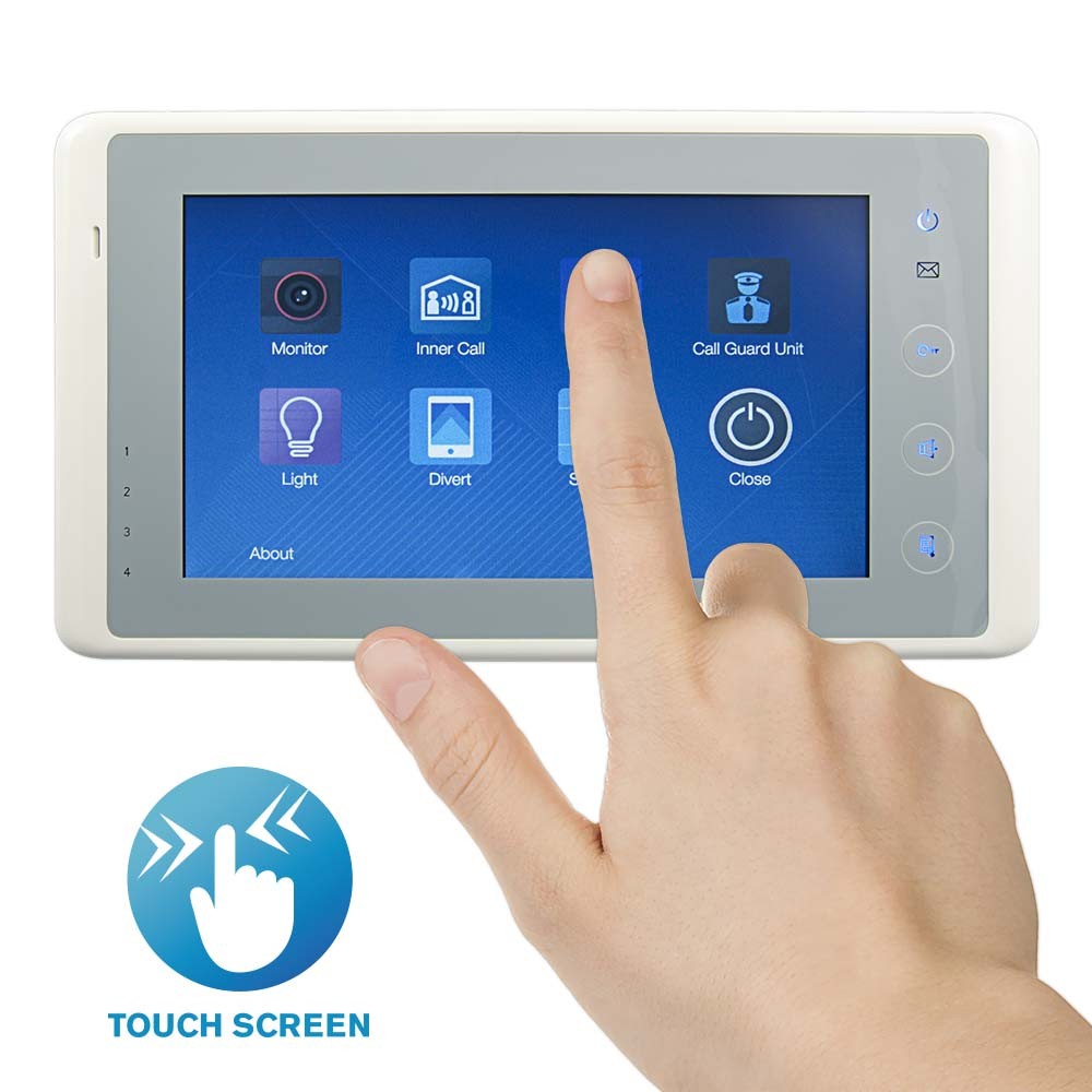 RSS-MT7 Colour Touch Screen Monitor Door Entry Apartment Unit | Raytel ...