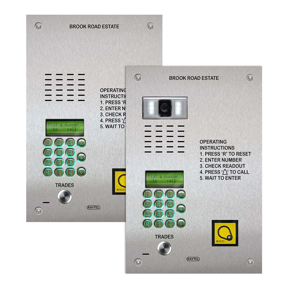 Raytel Spartan D-Type - Vandal Resistant Audio / Video Door Entrance ...